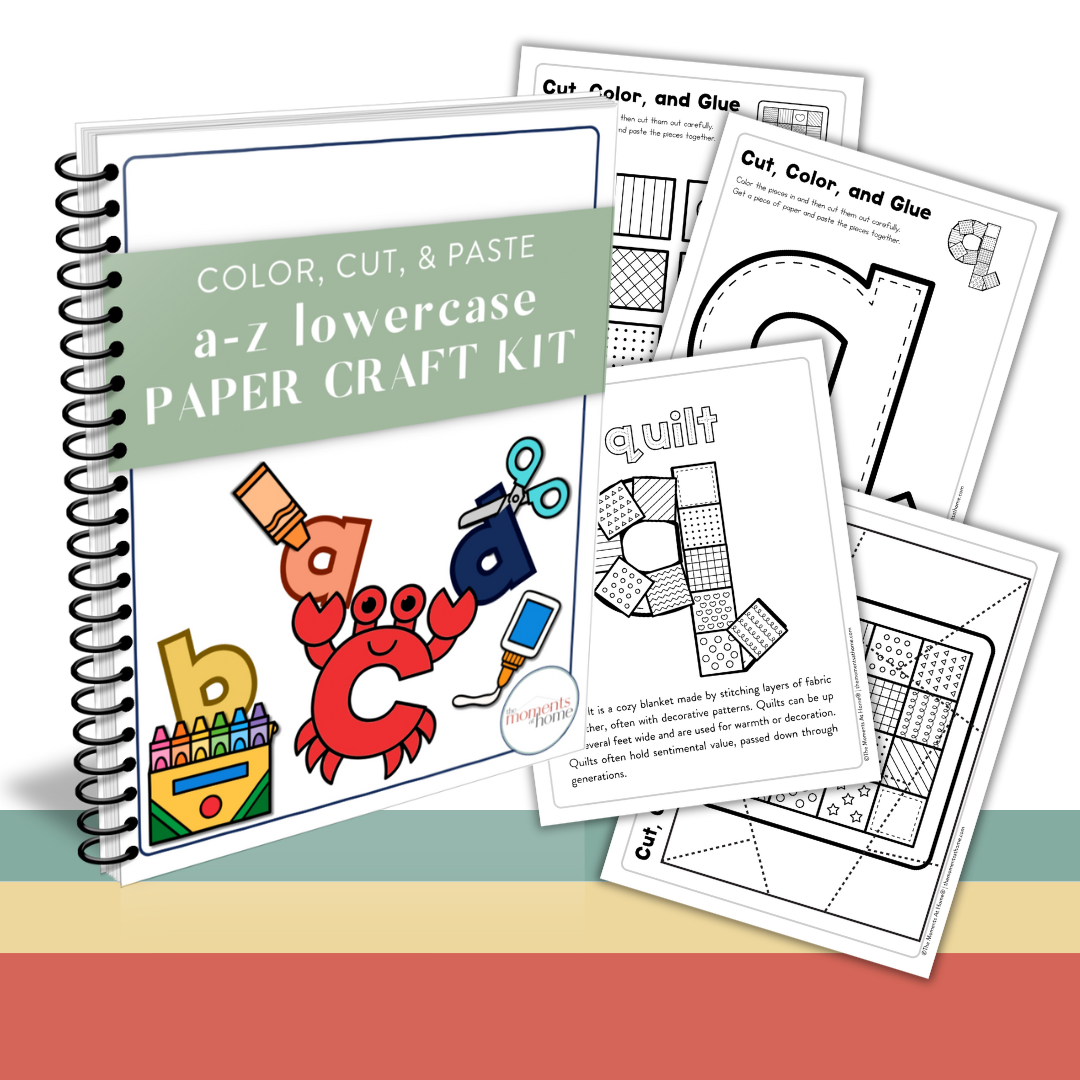 a-z Lowercase Alphabet Paper Craft Kit – The Moments At Home