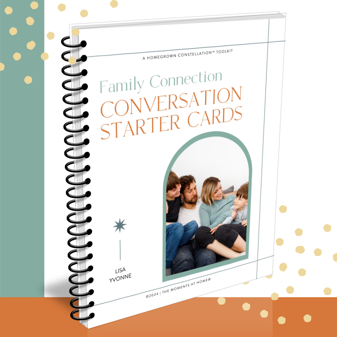 Family Connection Conversation Starter Cards – The Moments At Home